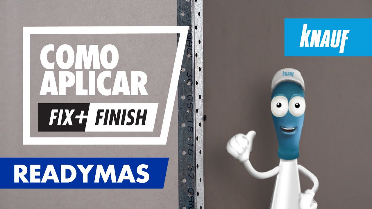 KNAUF - Fix + Finish | ¿Cómo aplicar Readymas? - YouTube