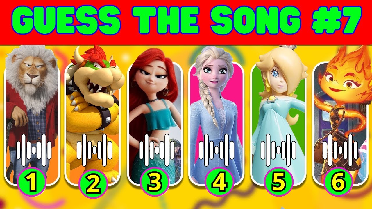 Guess Who Is Singing The Super Mario Bros, Elemental, Sing 2, TEENAGE ...