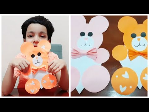 DIY Teddy Bear / Easy Paper Craft - YouTube
