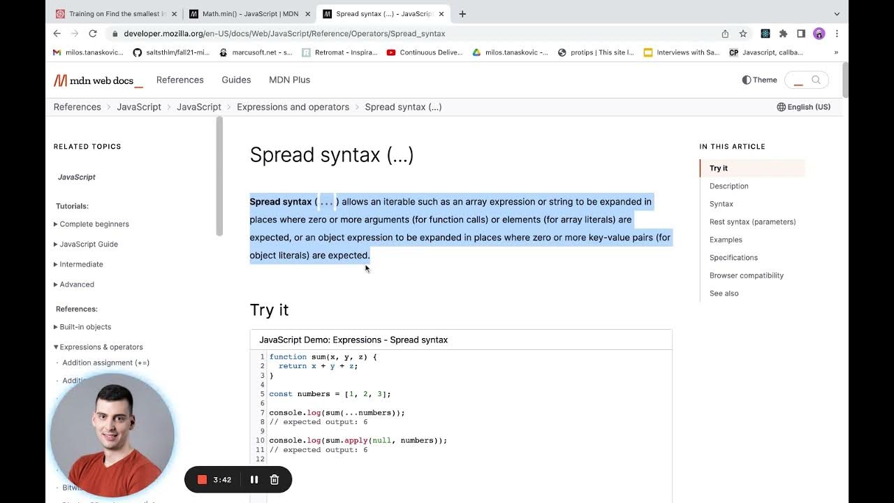 Codewars 💥 Training on Find the smallest integer in the array | JavaScript | Entry/Junior Level ...