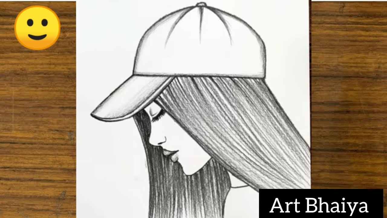 Easy and simple Beautiful girl Drawing | step by step girl drow| # ...