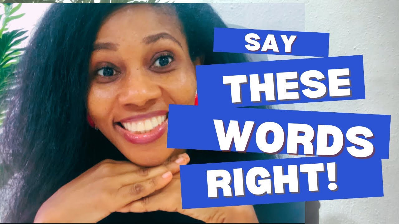 Do You Pronounce These Words Correctly? (English Pronunciation Drill ...