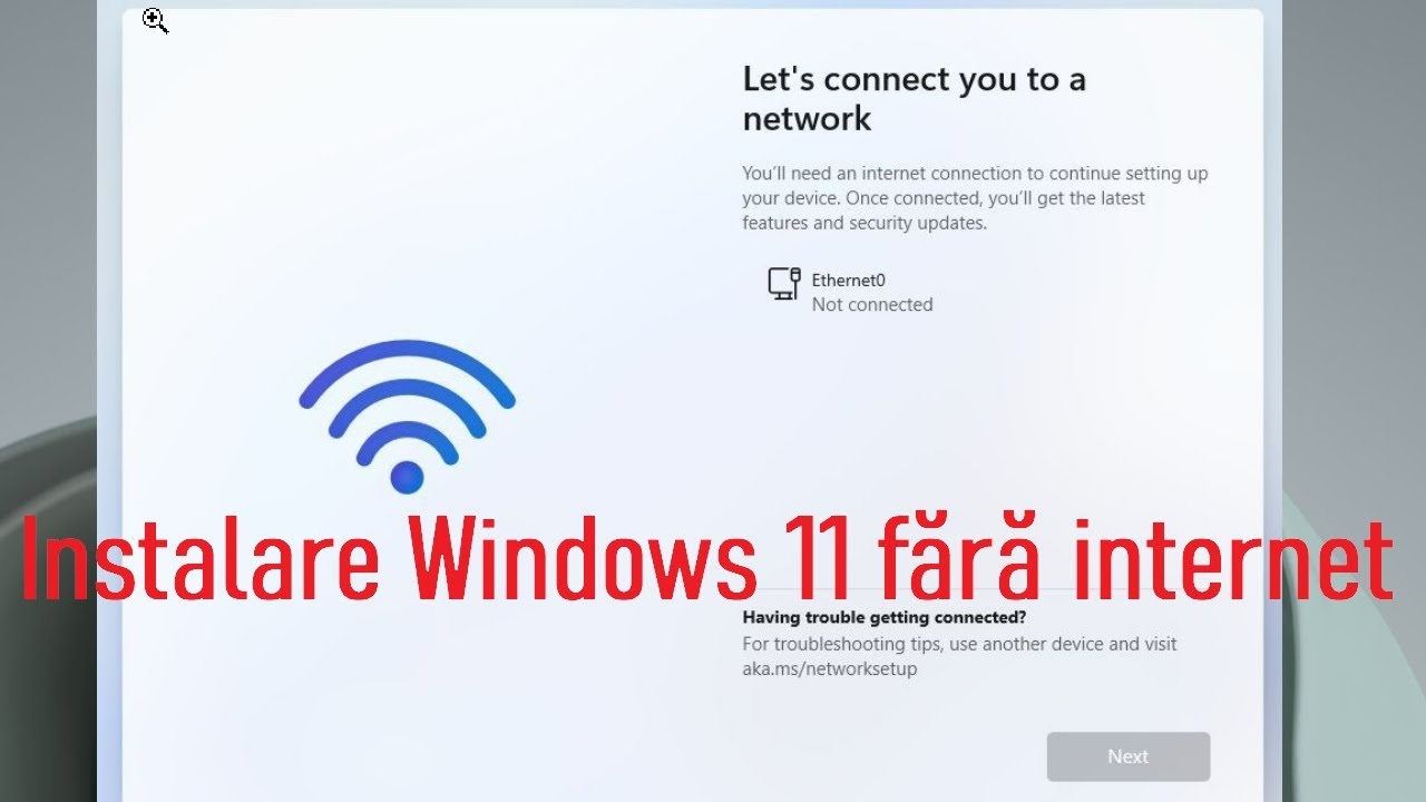 Instalare Windows 11 fără conexiune internet - YouTube