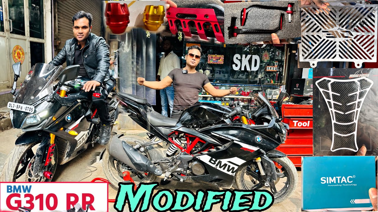 bmw g310rr modified | bmw g 310 rr accessories - YouTube