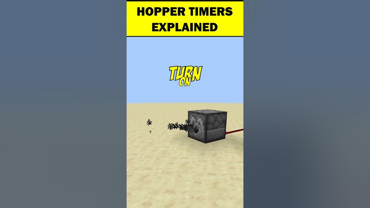 HOPPER TIMERS In Minecraft EXPLAINED! - YouTube