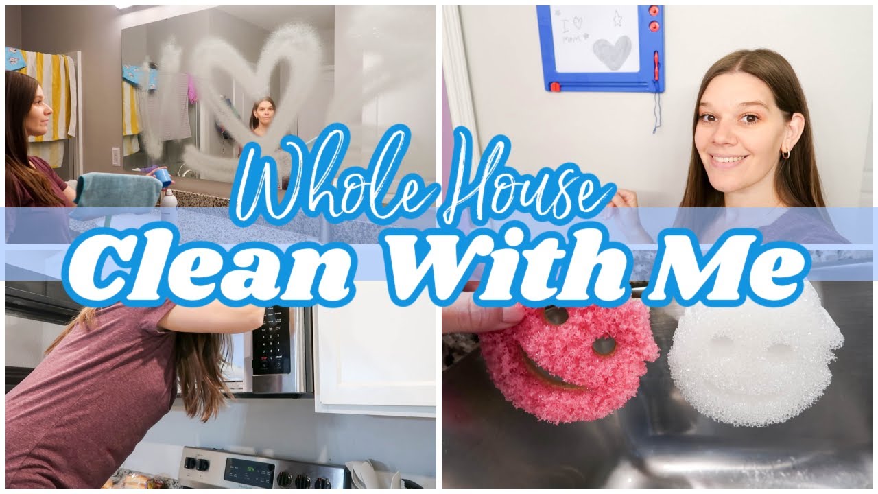REALISTIC WHOLE HOUSE CLEAN WITH ME | EXTREME CLEANING MOTIVATION ...