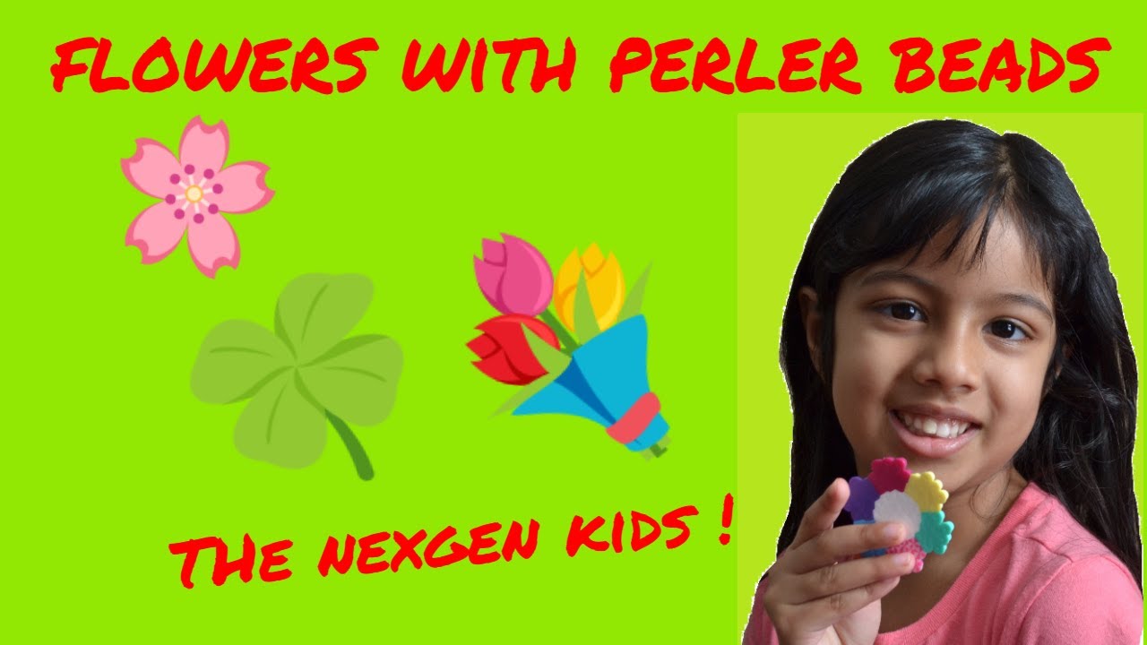 DIY Craft | Rainbow Flowers | Perler Bead Tutorial - YouTube