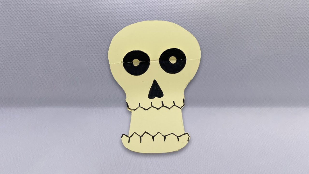 Halloween Laughing Skull - Simple DIY for Kids - YouTube