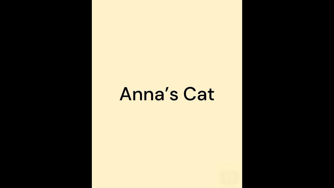 A0.0 Anna’s Cat | English Short Story for Beginners - YouTube