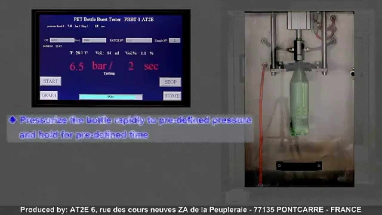 PBBT 1 PET Bottle Burst Tester - YouTube
