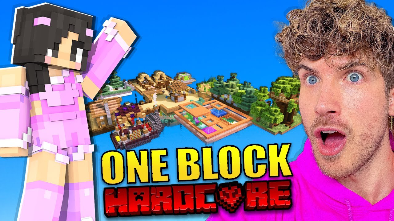 Minecraft but with ONE BLOCK!!! ft. KatherineElizabeth (Episode 7 ...