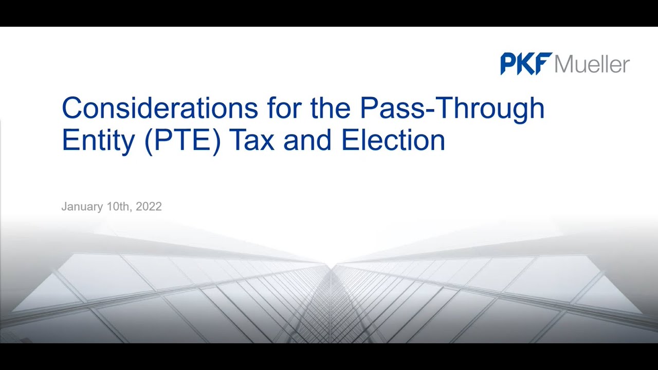 State & Local Tax Training: PTE Elections, including Composites and ...