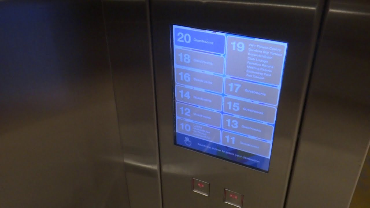 Hotel Jen/Orchard Gateway, Singapore - Kone N MonoSpace Touch-Screen Traction Elevator ...