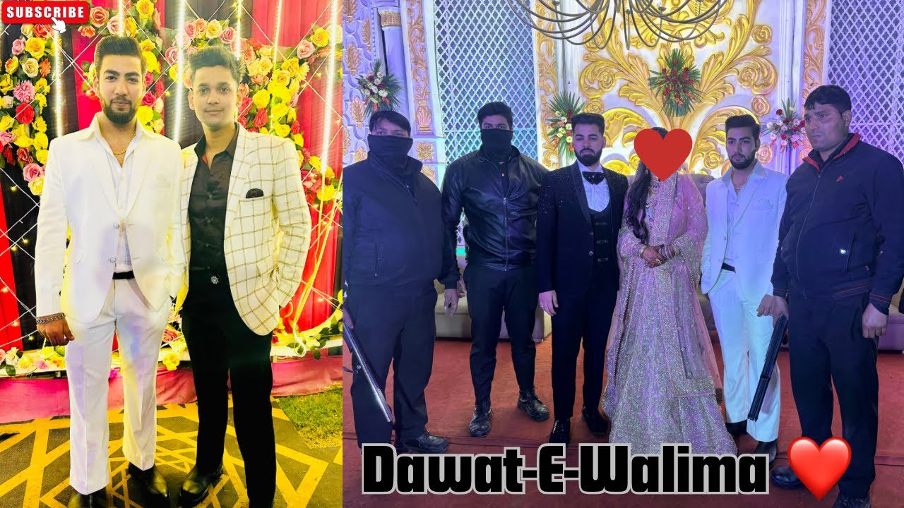 Dawat-E-Walima | Naved Khan | Sahil Khan | Samad Qureshi | Reception ...