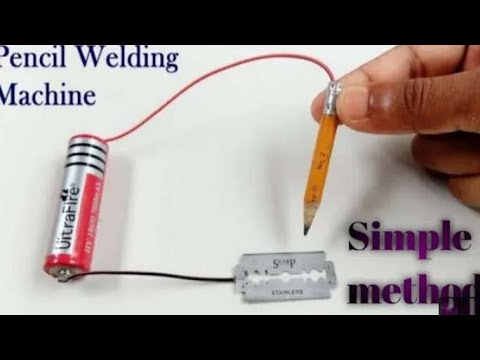 How to make simple pencil welding machine Di 12V with a blade|CS circle ...