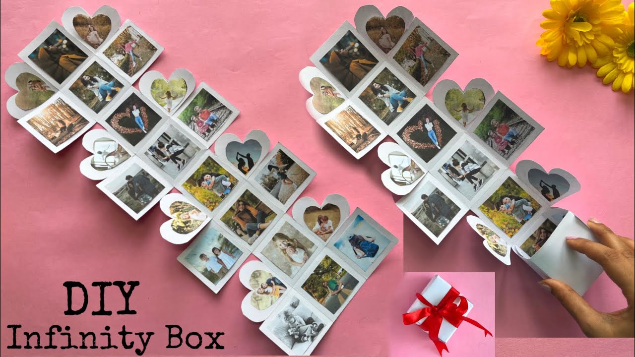 How to make Infinity Box | DIY Photo Cube | Mini Infinity Box tutorial ...