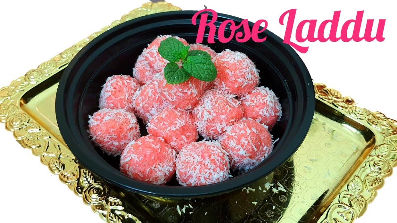 Rose Laddoo Recepie|Three Ingrediant Recipe|5minute recipe| - YouTube