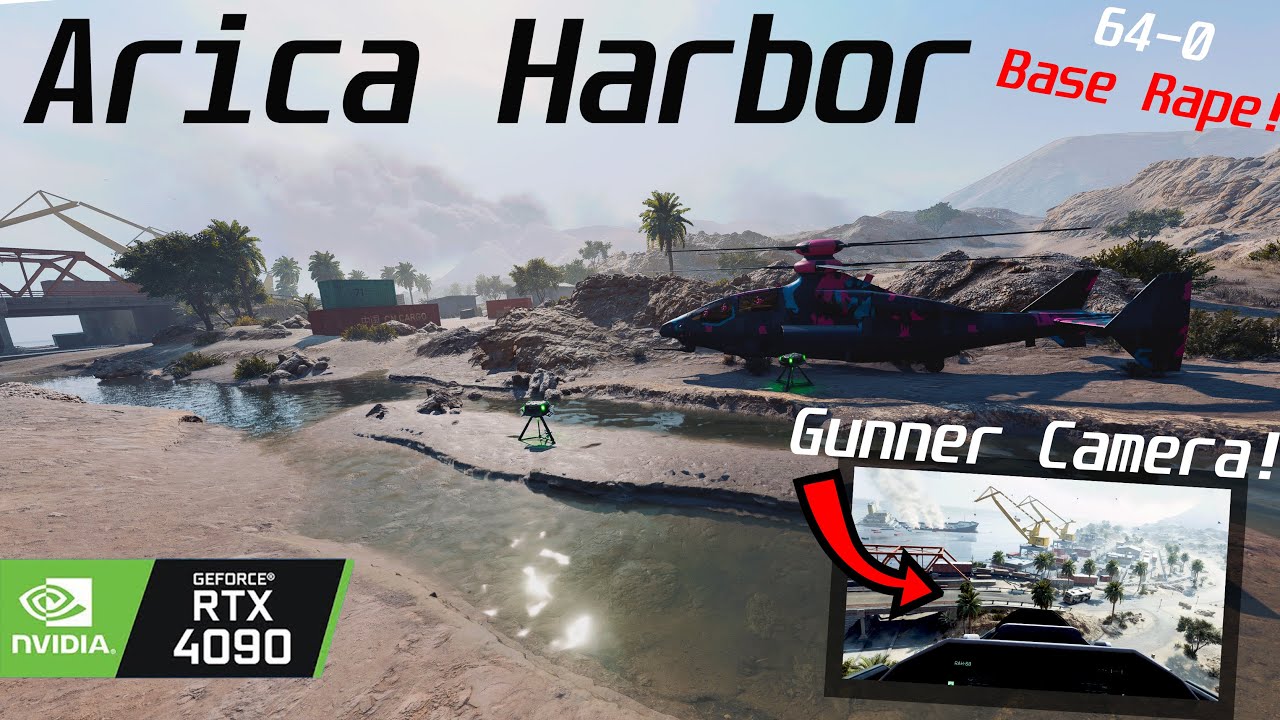 64-0 Arica Harbor Base Assault | BF 2042 Stealth Heli 4K HDR - YouTube