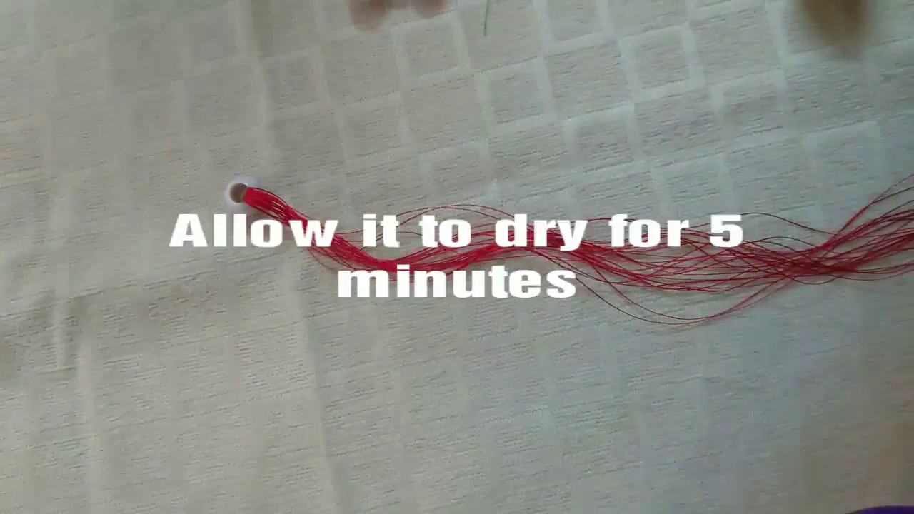 Simple Silk thread beads wrapping technique using needle - YouTube