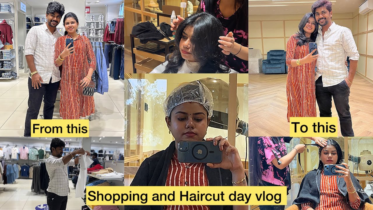 Extreme hair transformation🔥 | shopping and haircut vlog | Foreign trip ...