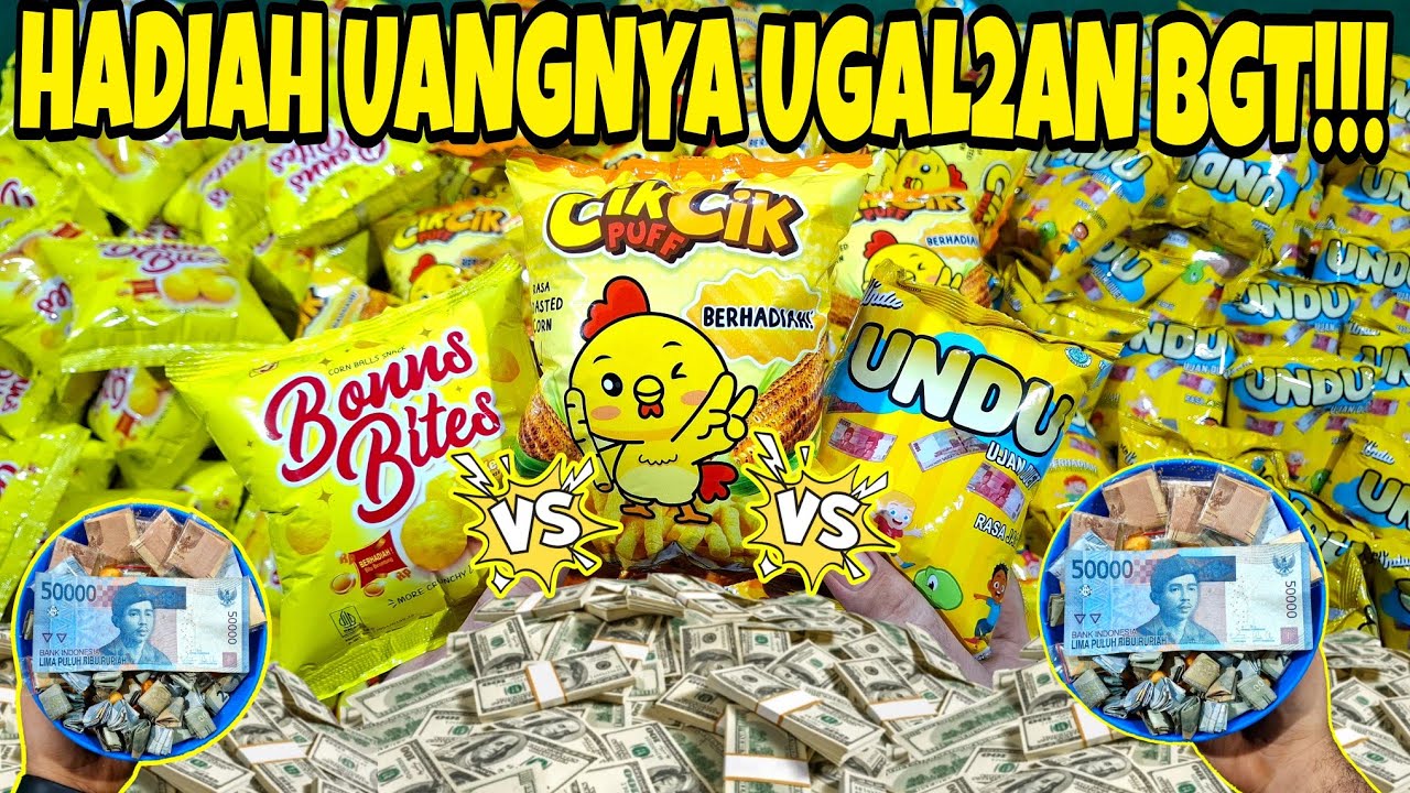 VIRAL!!! HADIAH UANGNYA UGAL2AN!!! UNBOXING CIKI UNDU vs CIK CIK PUFF ...