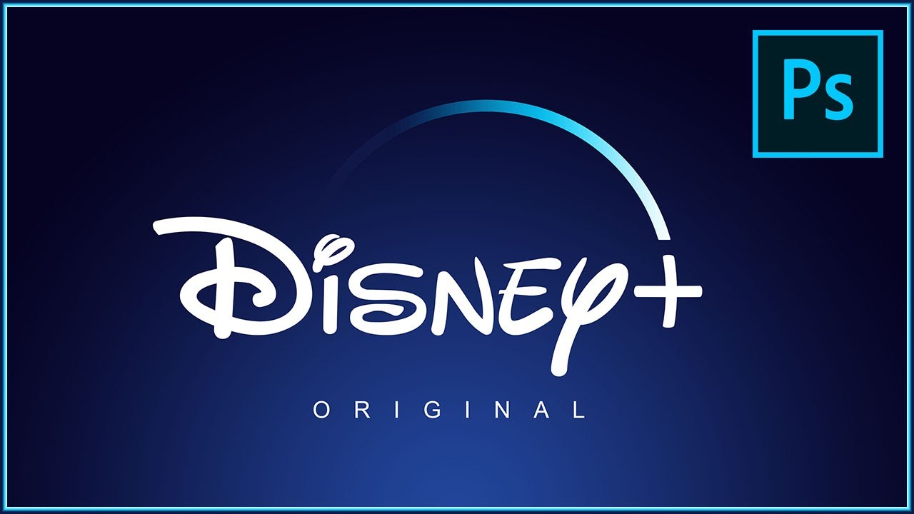 DISNEY PLUS 2021 como hacer el diseño en PHOTOSHOP - YouTube