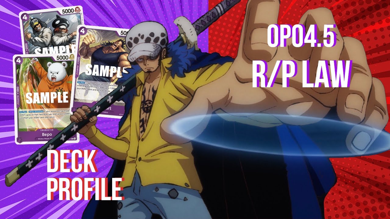 Red/Purple Trafalgar Law: deck profile (OP04.5) - YouTube