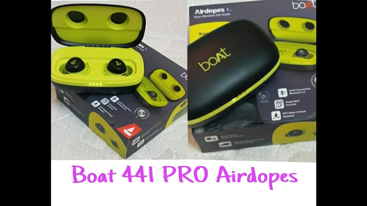 Boat Airdopes 441 PRO Earbuds Unboxing & Review - YouTube