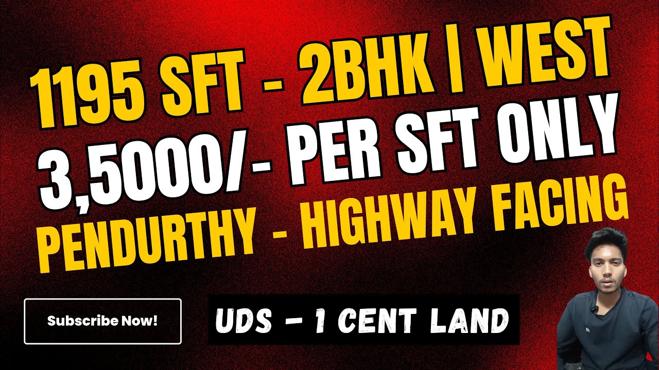 1195 sft | 2-BHK | WEST FACING | UDS -1 CENT LAND | HIGHWAY FACING ...