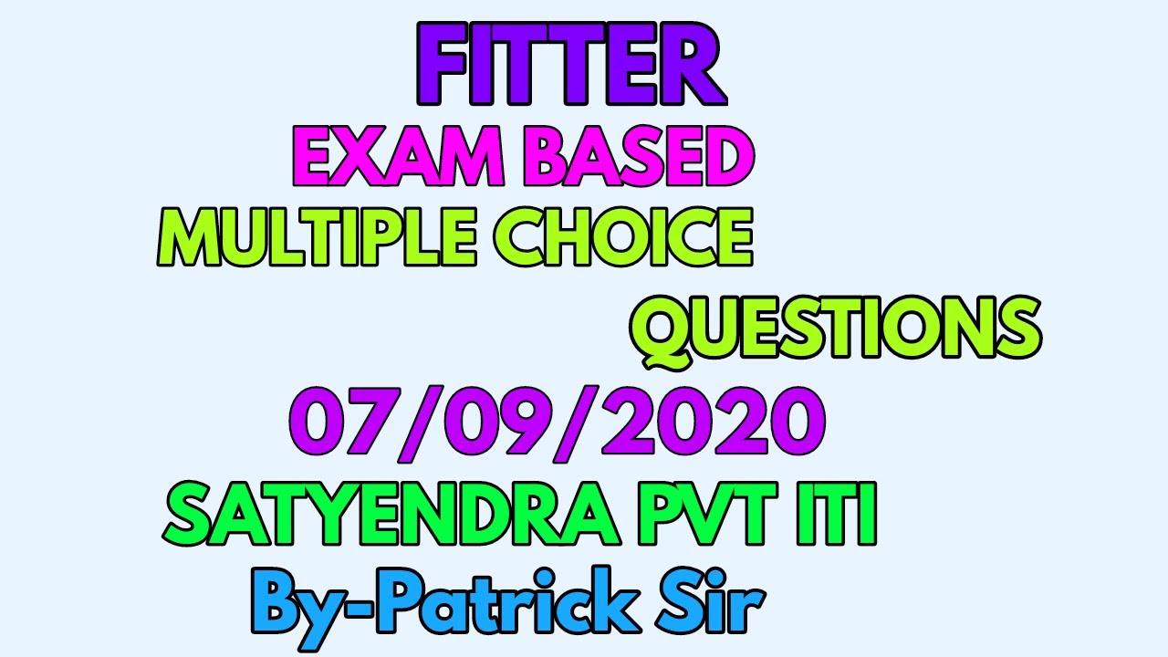 Practice Questions for Fitter - YouTube