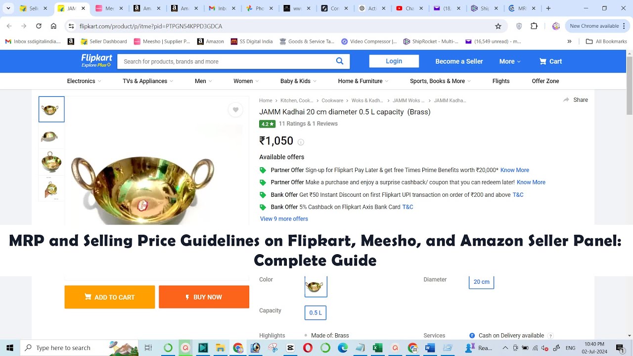 MRP and Selling Price Guidelines on Flipkart, Meesho, and Amazon Seller ...