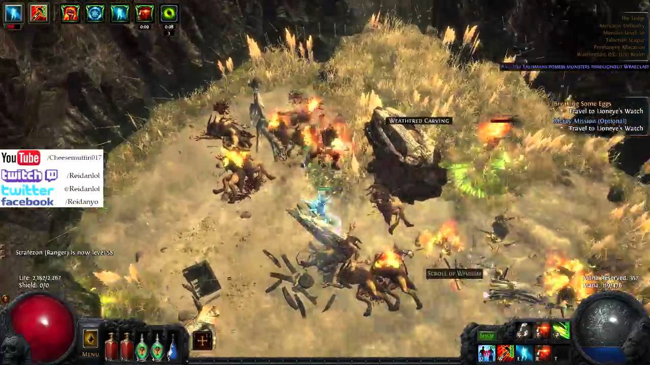 Path of Exile Talisman Barrage Ranger Gameplay 8 - YouTube