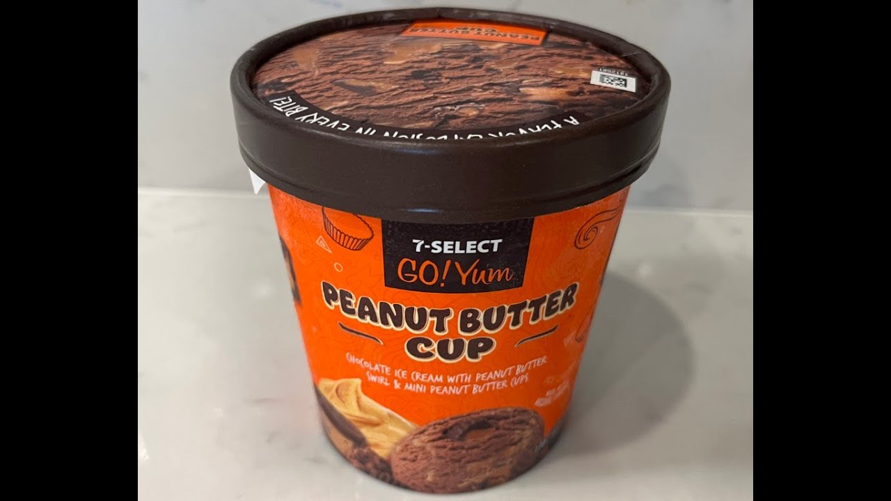 7-Eleven 7-Select Go! Yum Peanut Butter Cup Ice Cream Review - YouTube