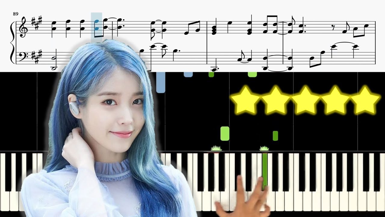 IU (아이유) - Blueming 《Piano Tutorial》 ★★★★★ - YouTube