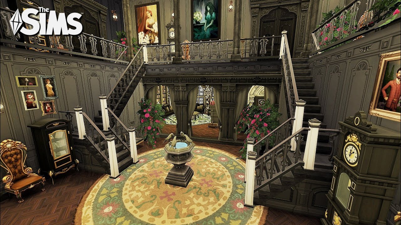 Dark Gothic Vampire Castle | The Sims 4 Speed Build | Interior & House ...