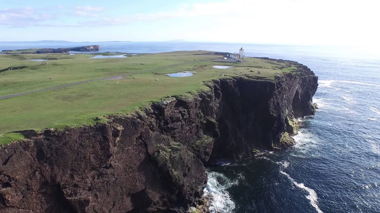Eshaness lighthouse and inspire1 - YouTube