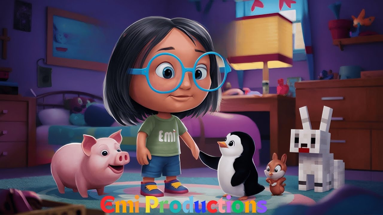 🐧Pengy Joins Emi's Family of Friends 👨‍👩‍👧‍👦Part 2 #kidsstories # ...