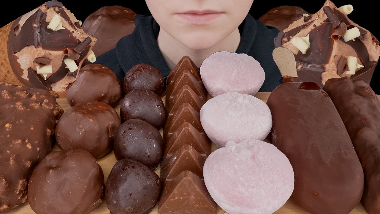 ASMR Chocolate Desserts & Ice Cream *Magnum, Haagen-Dazs, Strawberry ...