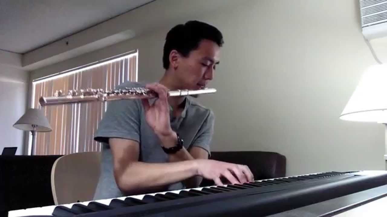 Flute and Piano - Sandstorm remix - two instruments at once - YouTube