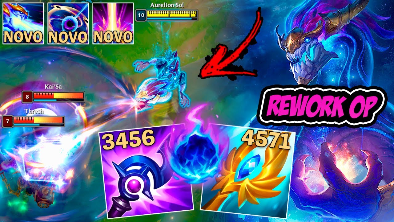 *NOVO* AURELION SOL REWORK TÁ MUITO OP !! - LEAGUE OF LEGENDS - YouTube
