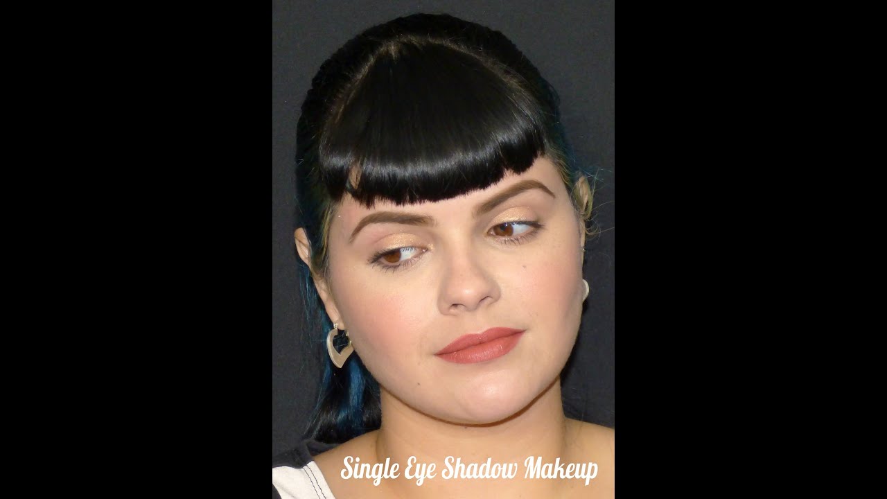 Single Eye Shadow Makeup Tutorial - YouTube