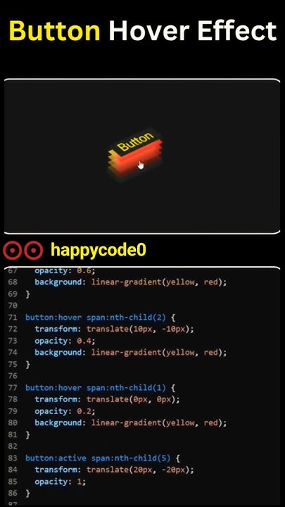 🅱️utton Hover Effect #coding #csswebdevelopment - YouTube