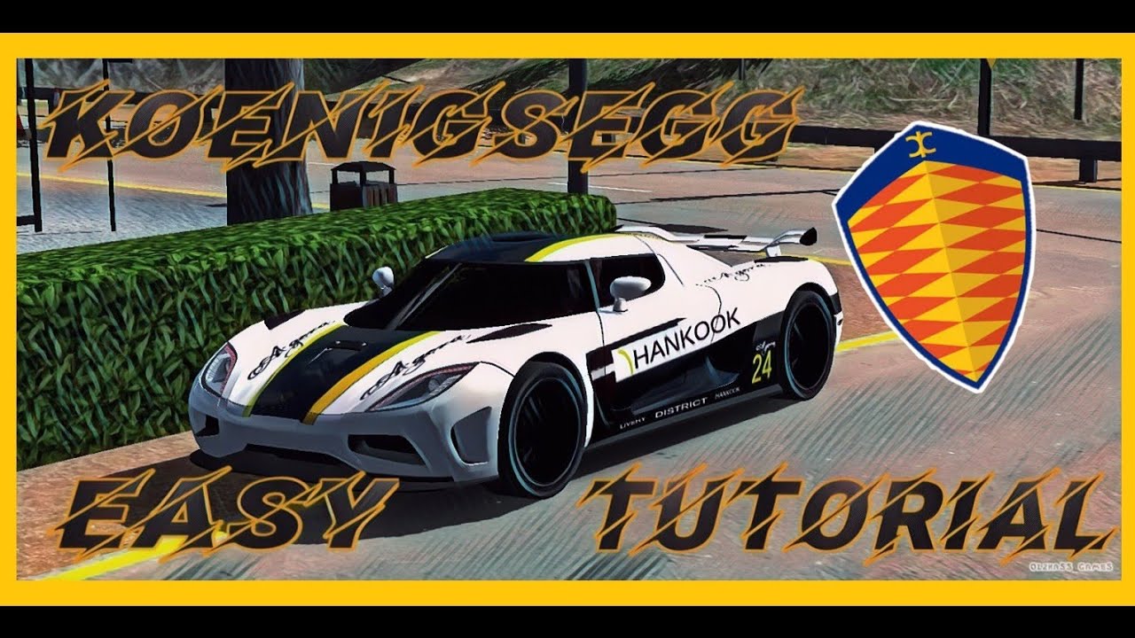 [Tutorial] Koenigsegg Agers Hankook Livery Design Car Parking ...