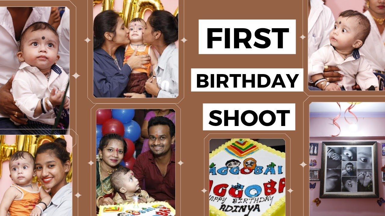 pre birthday photoshoot | First Birthday Photoshoot - YouTube