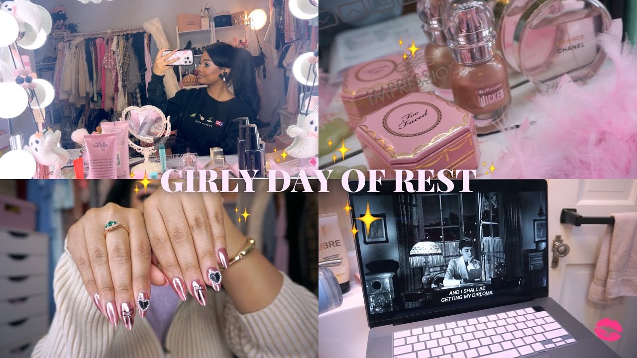 girly day in my life ♡ selfcare routine #girlyvlogs - YouTube