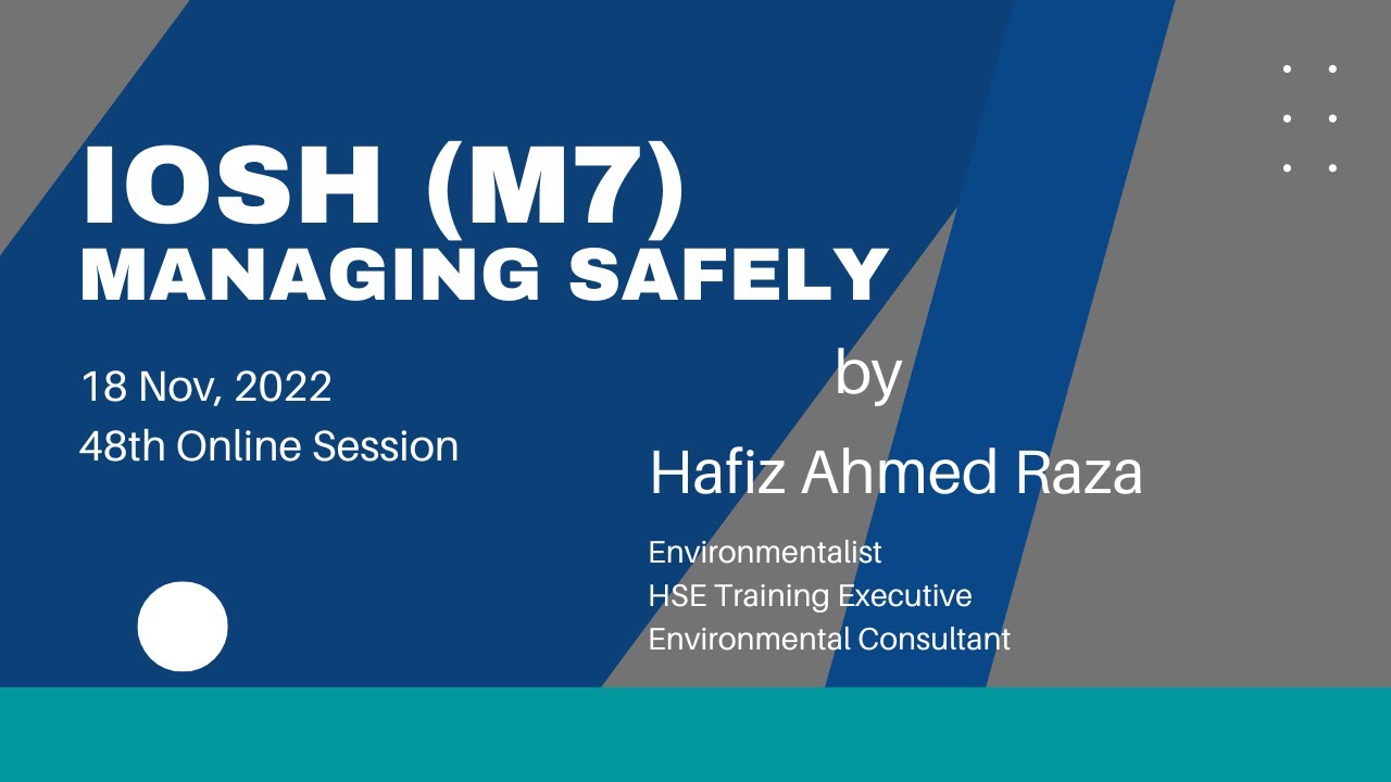 IOSH Managing Safely {16 Nov 22 Session}: Module 7 (Measuring ...