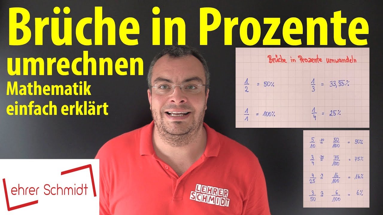 Br che In Prozente Umwandeln Lehrerschmidt Einfach Erkl rt YouTube