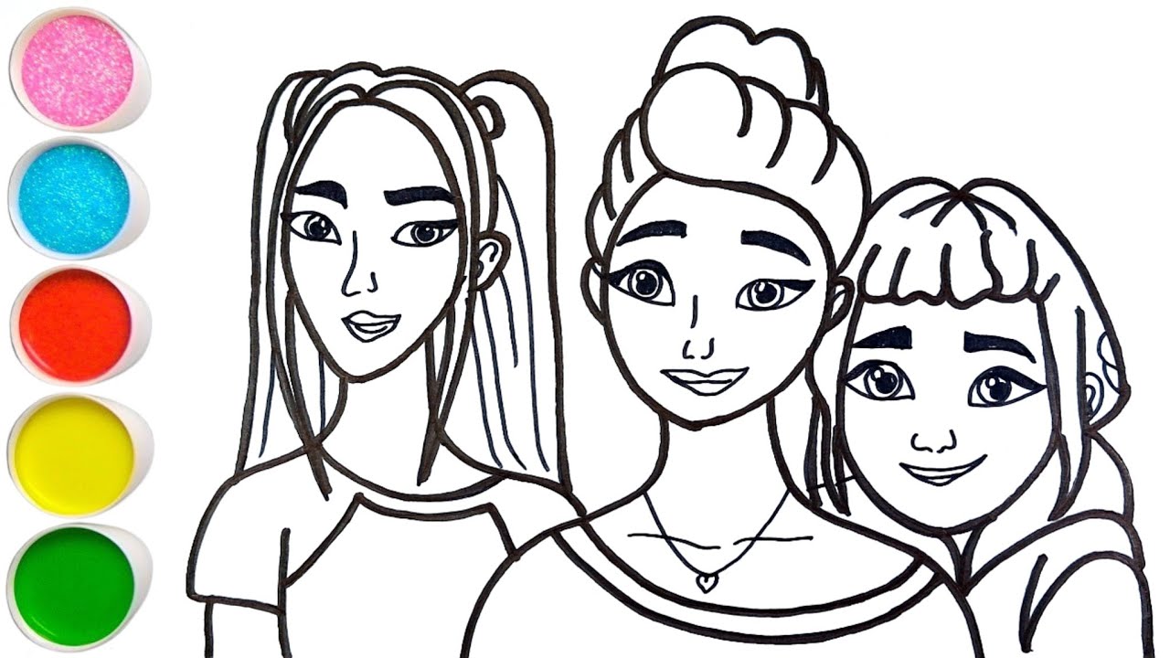 How to Draw Rumi, Mira, and Zoey from HUNTRIX from K-POP Demon Hunters ...