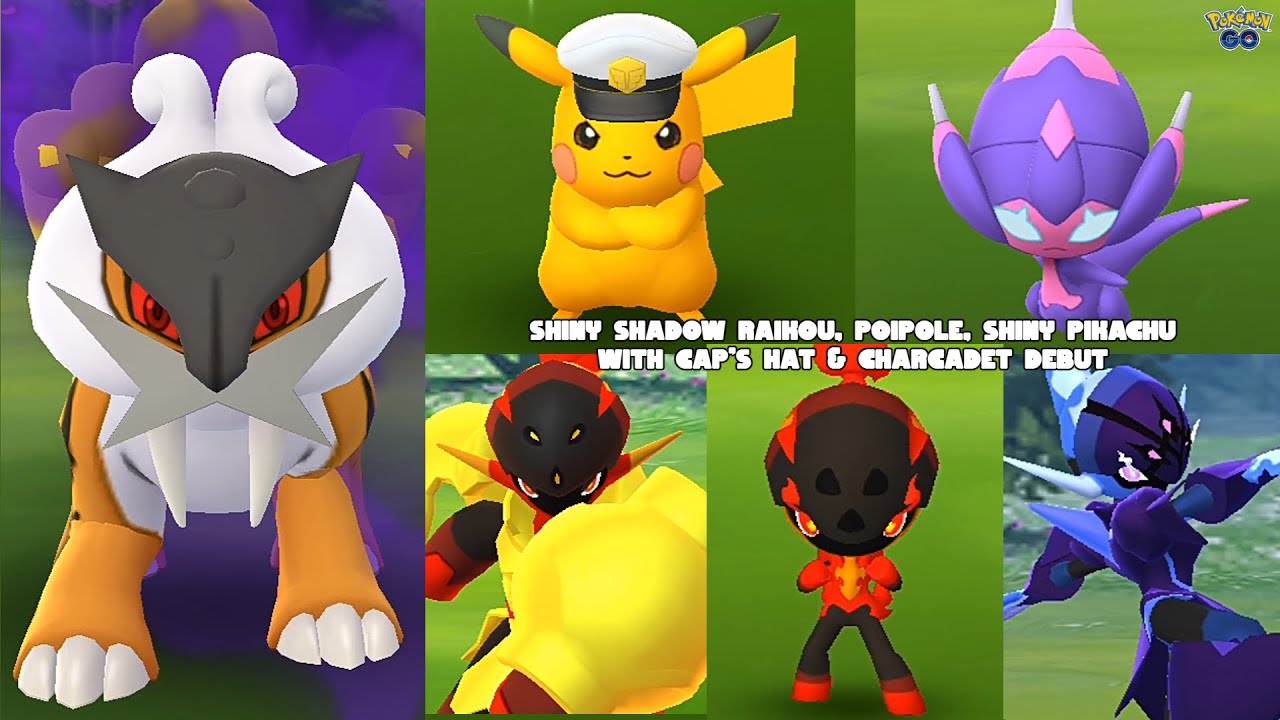 Shiny Pikachu with Cap's Hat and Charcadet debut in Pokemon GO! - YouTube