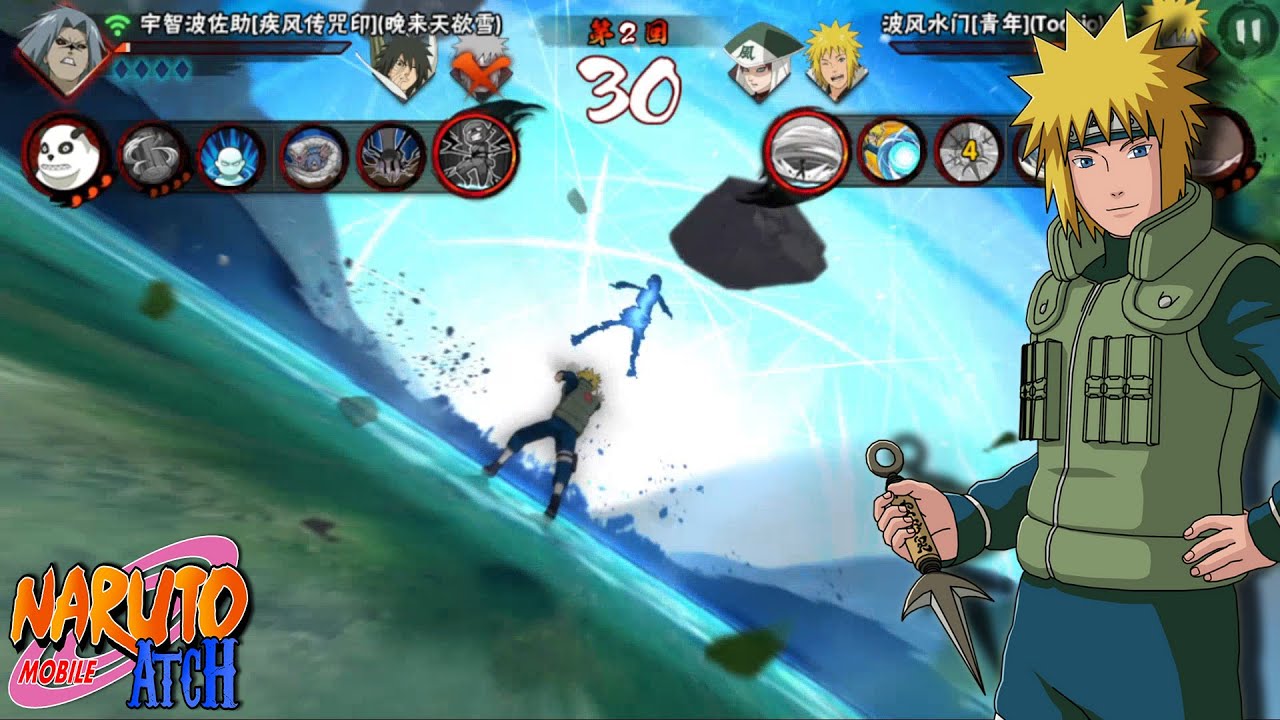 Naruto Mobile - เปิดกาชาและโชว์เกมเพลของ Minato Namikaze [Jonin] - YouTube
